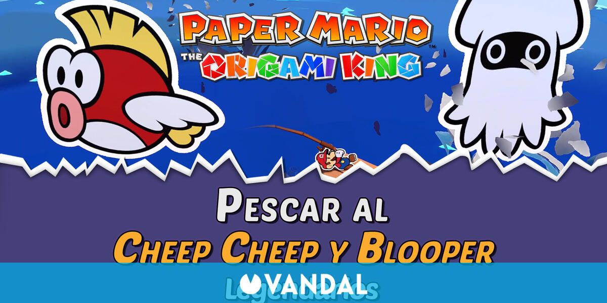 Cómo pescar al Cheep Cheep y Blooper legendarios en Paper Mario The ...