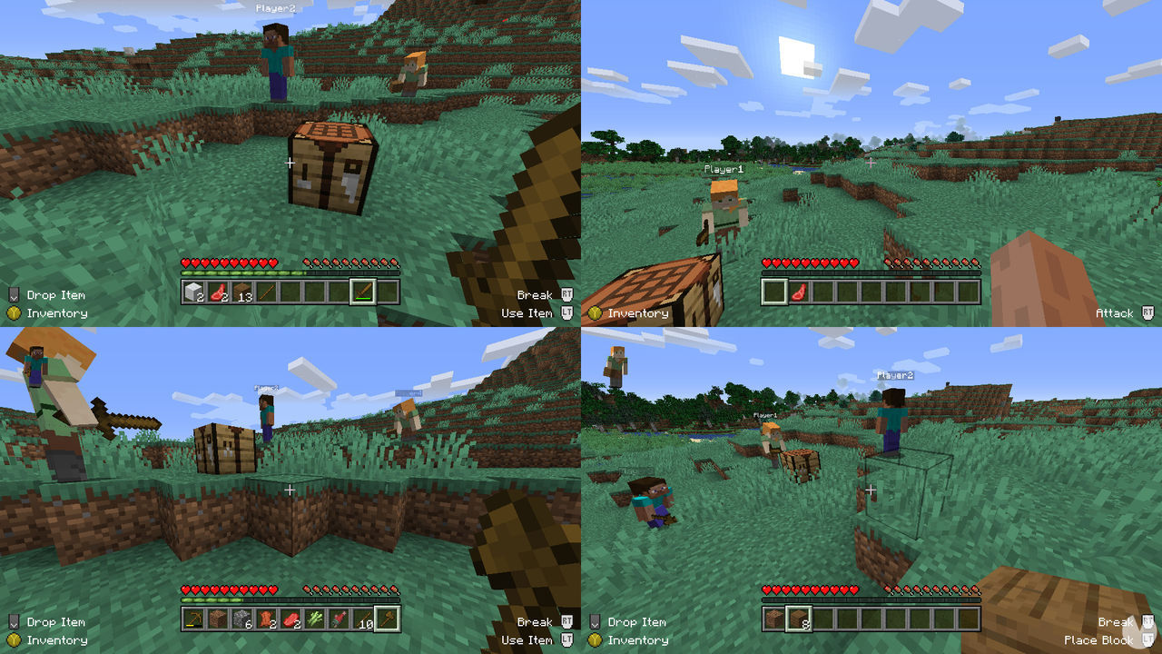 Minecraft: ¿Cómo jugar en pantalla dividida? (PS, Xbox, Switch...)
