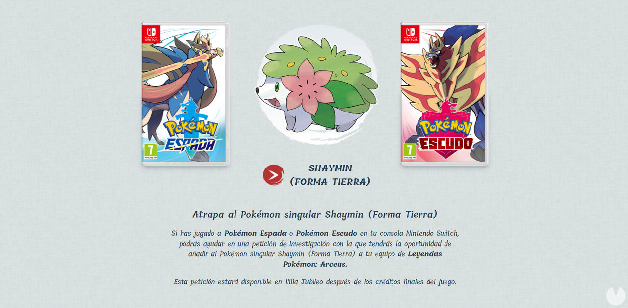 Leyendas Pokémon Arceus: Cómo conseguir a Shaymin - Requisitos y pasos
