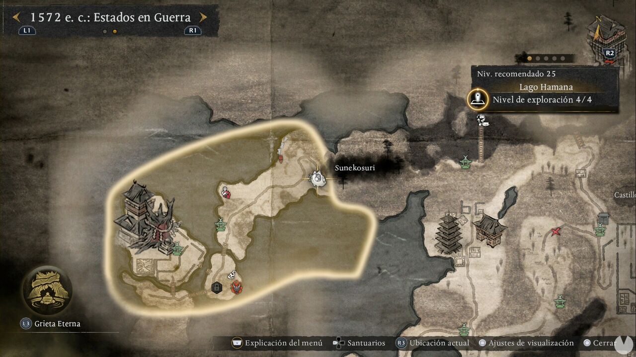 Todos los sunekosuri en Nioh 3 y localización