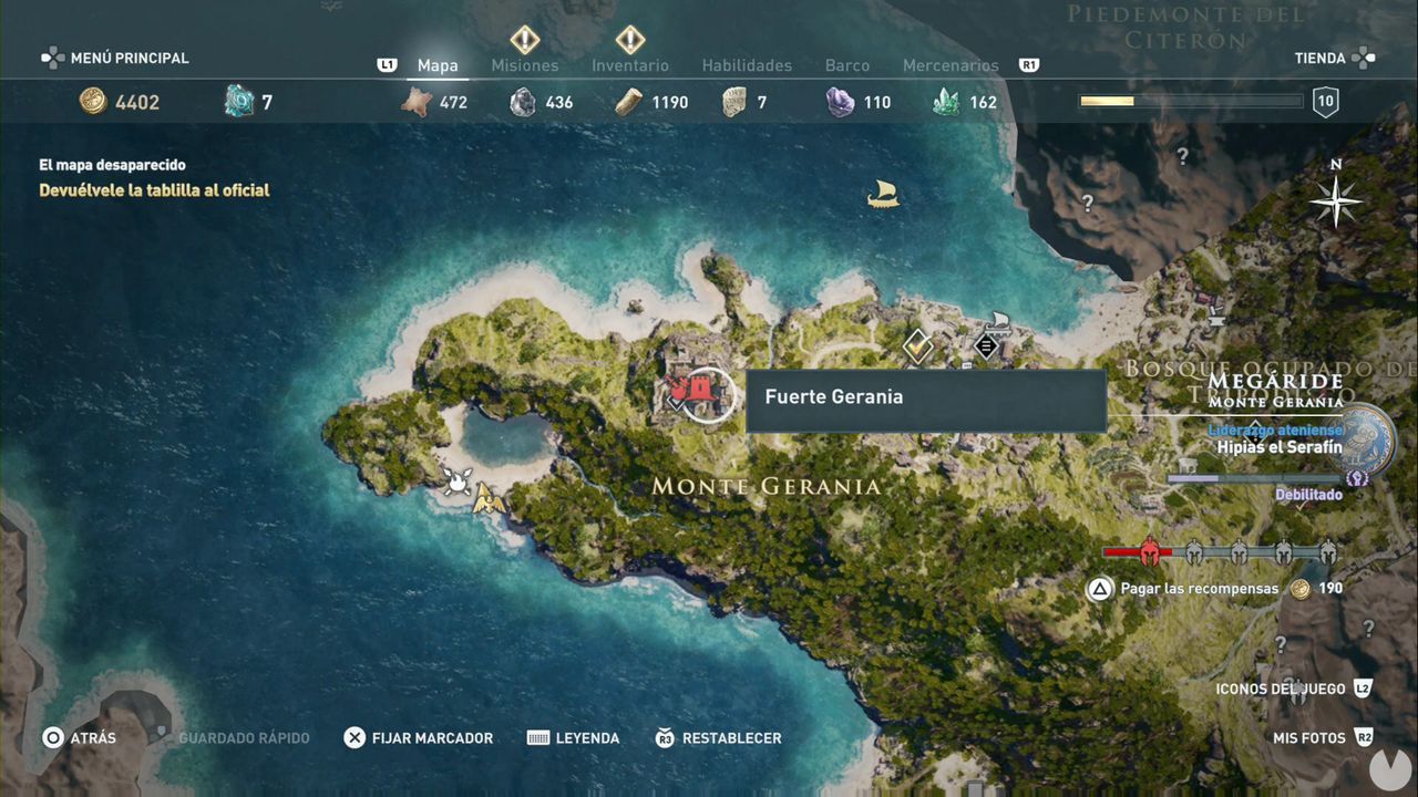 Megáride en Assasin's Creed Odyssey: TODAS las ubicaciones