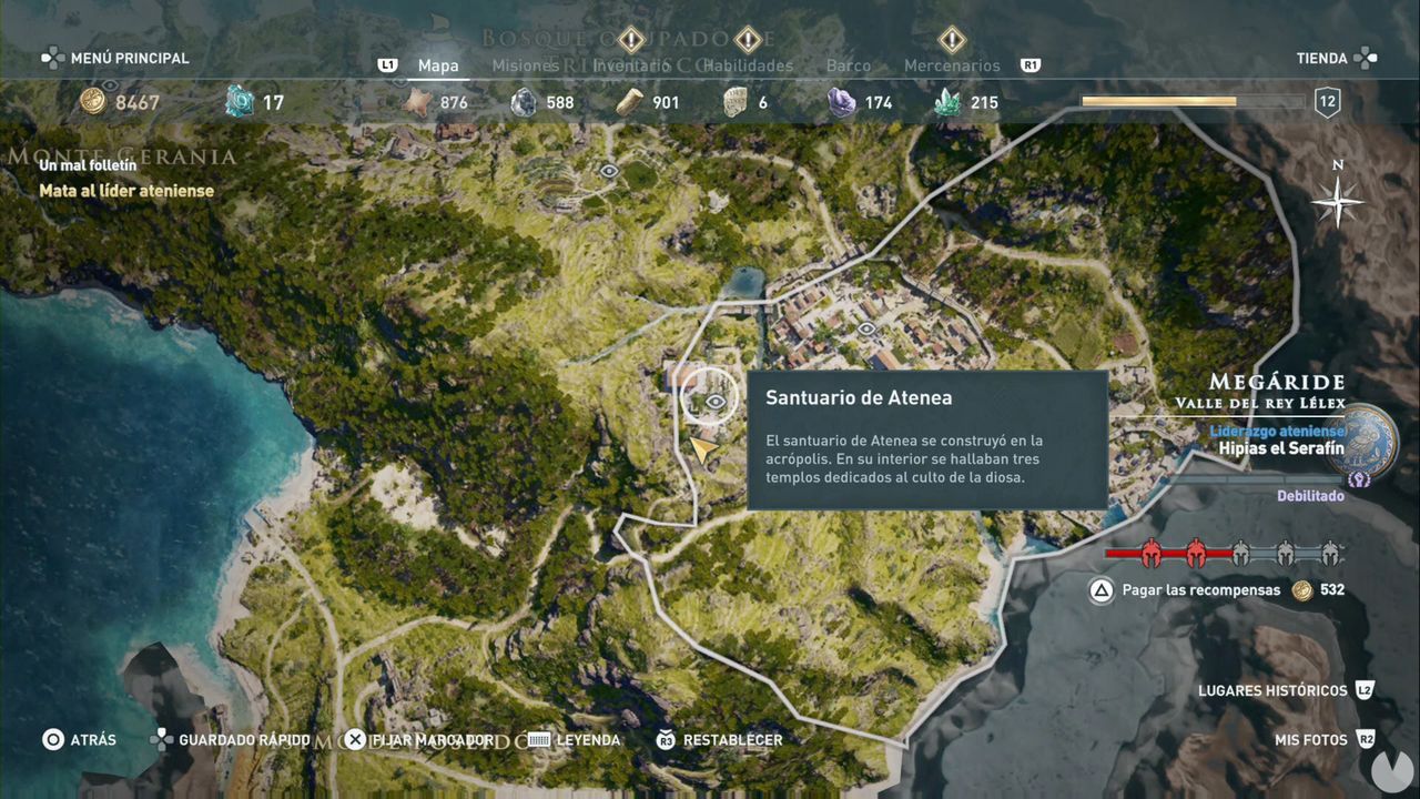 Megáride en Assasin's Creed Odyssey: TODAS las ubicaciones