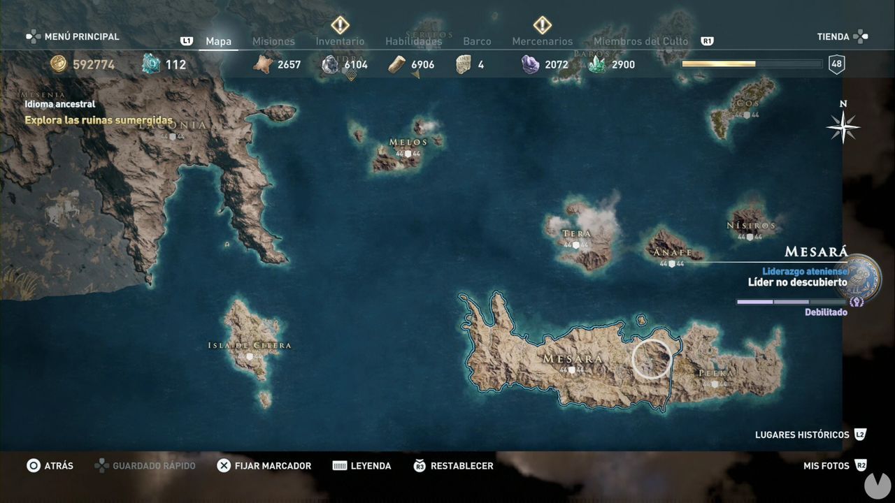 Mesará en Assassin's Creed Odyssey: TODAS las ubicaciones