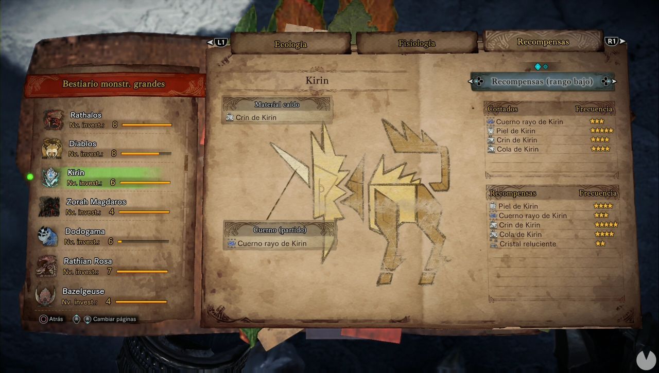 Kirin en Monster Hunter World - Localización, drops y consejos