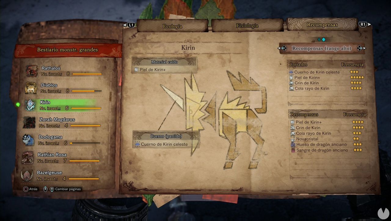 Kirin en Monster Hunter World - Localización, drops y consejos