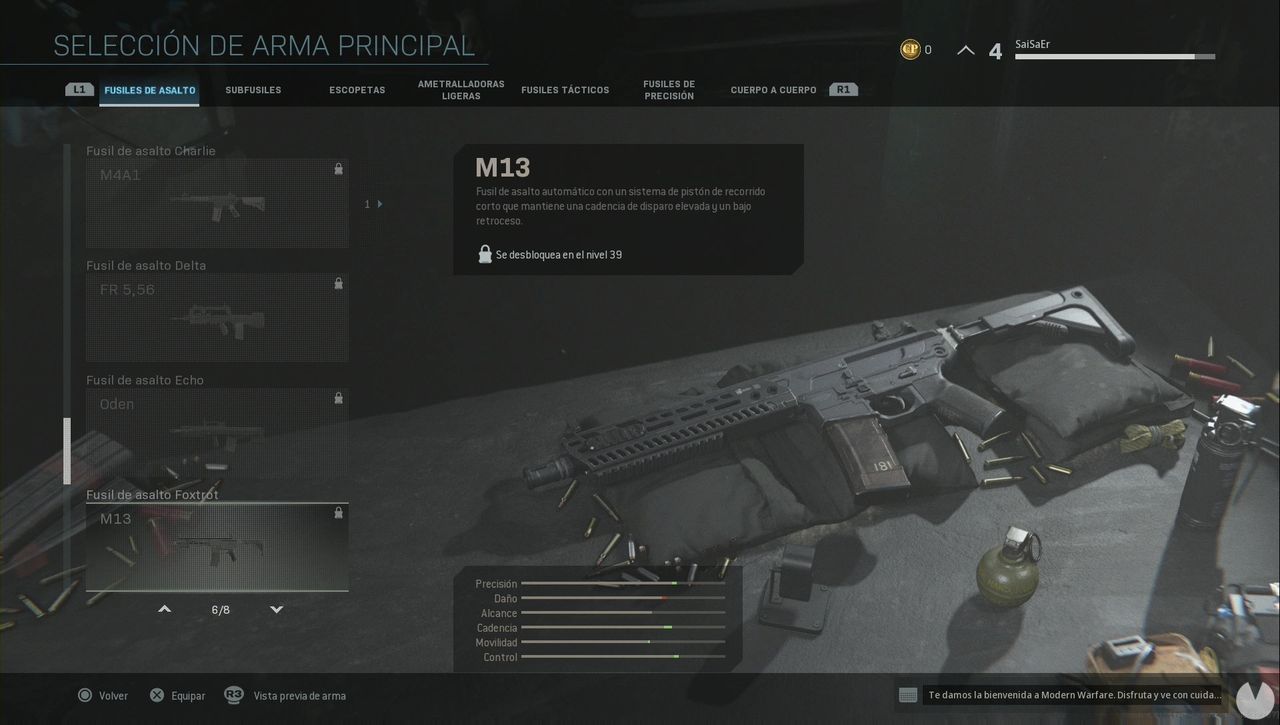 TODAS las armas y estadísticas de Call of Duty: Modern Warfare (2019)
