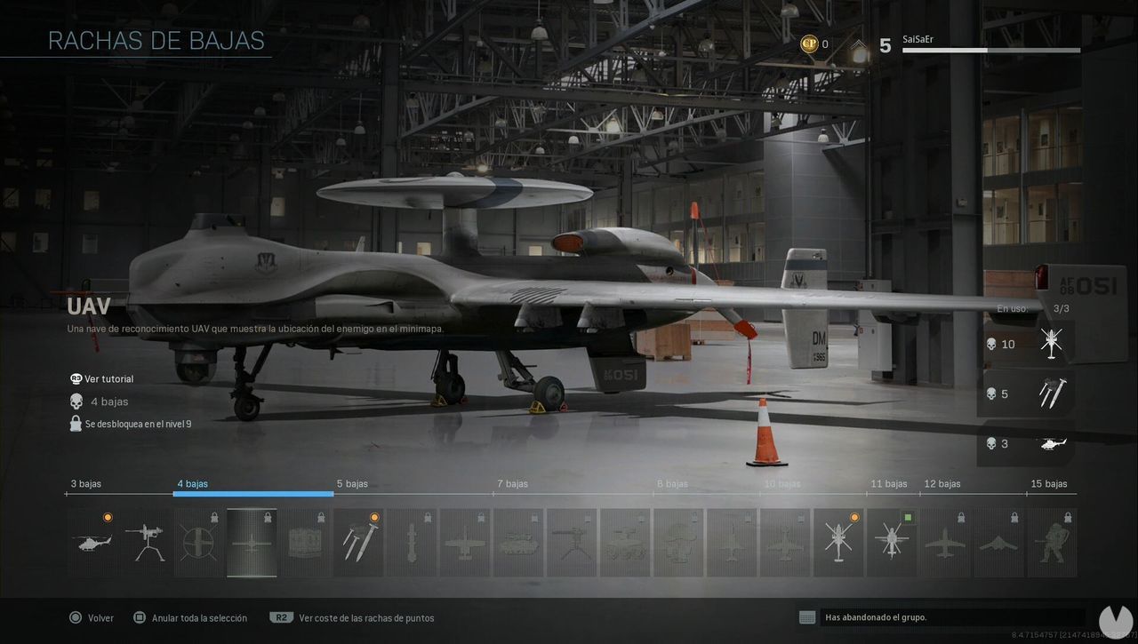 Rachas de bajas en Call of Duty: Modern Warfare (2019)