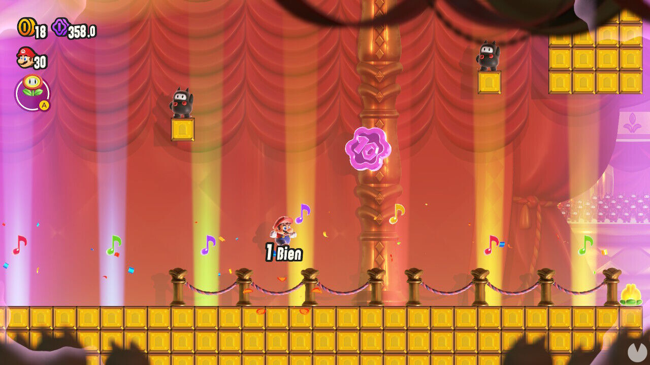 1, 2, 3, ¡salto! Disco Ninji al 100% en Super Mario Bros. Wonder: Todos ...