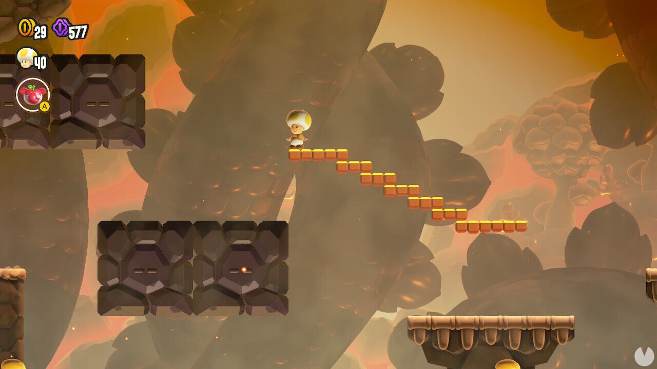 Empedrado candente al 100% en Super Mario Bros. Wonder: Todos los ...