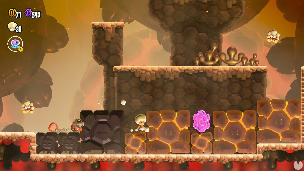 Empedrado candente al 100% en Super Mario Bros. Wonder: Todos los ...