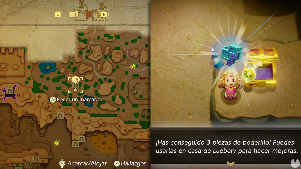 TODAS las piezas de poderilio en Zelda: Echoes of Wisdom y cómo ...