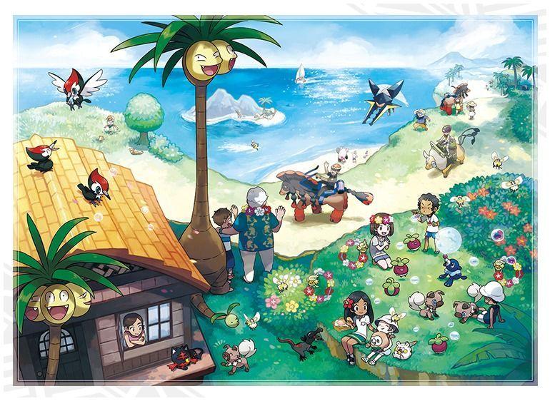 El mapa completo de Alola en Pokémon Sol y Luna