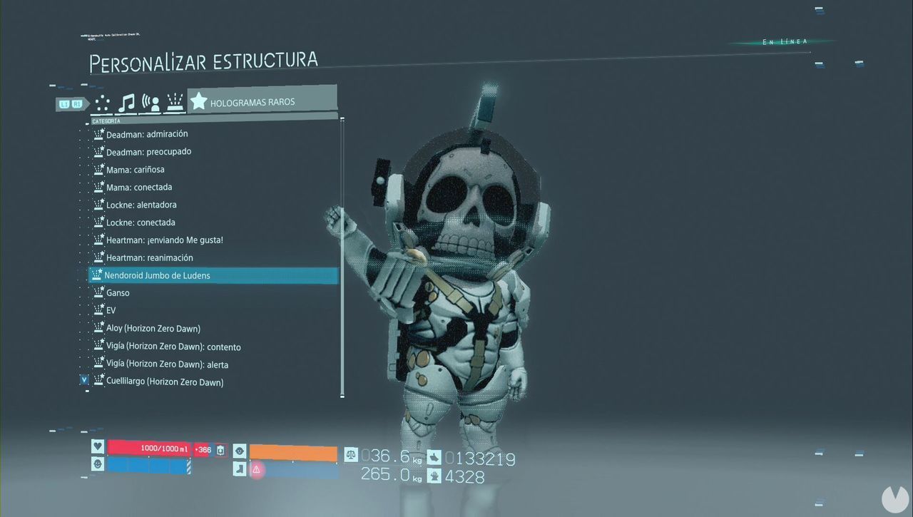 Death Stranding: cómo conseguir los hologramas raros y usarlos