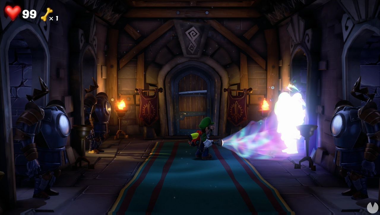 Castillo medieval en Luigi's Mansion 3 al 100% y coleccionables