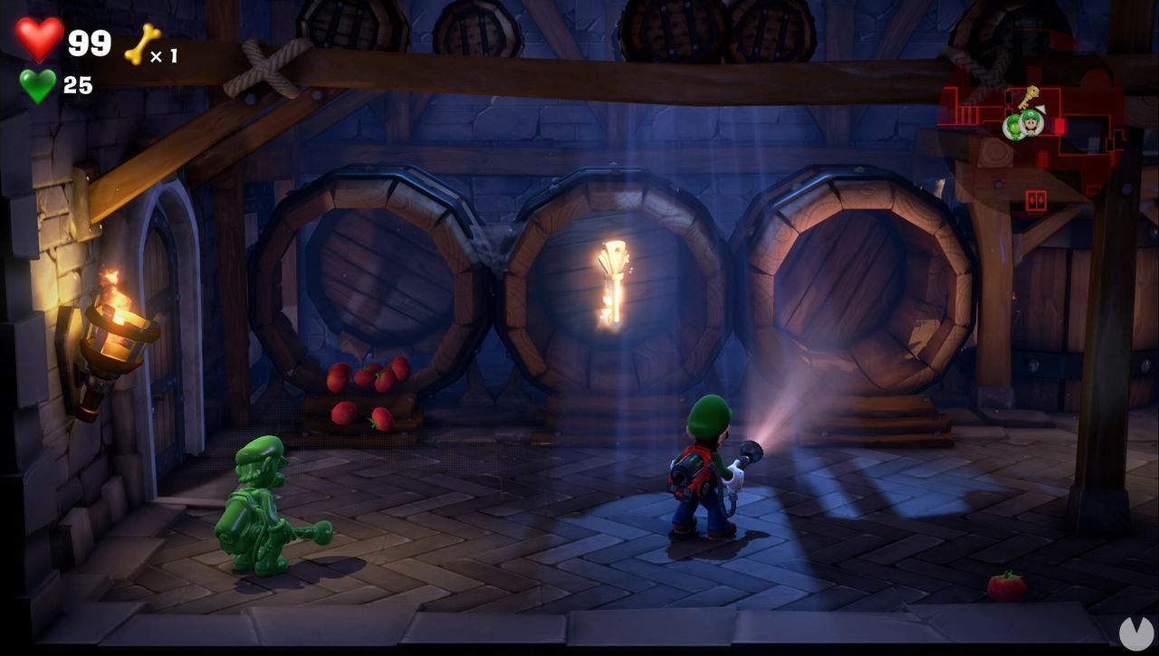 Castillo medieval en Luigi's Mansion 3 al 100% y coleccionables