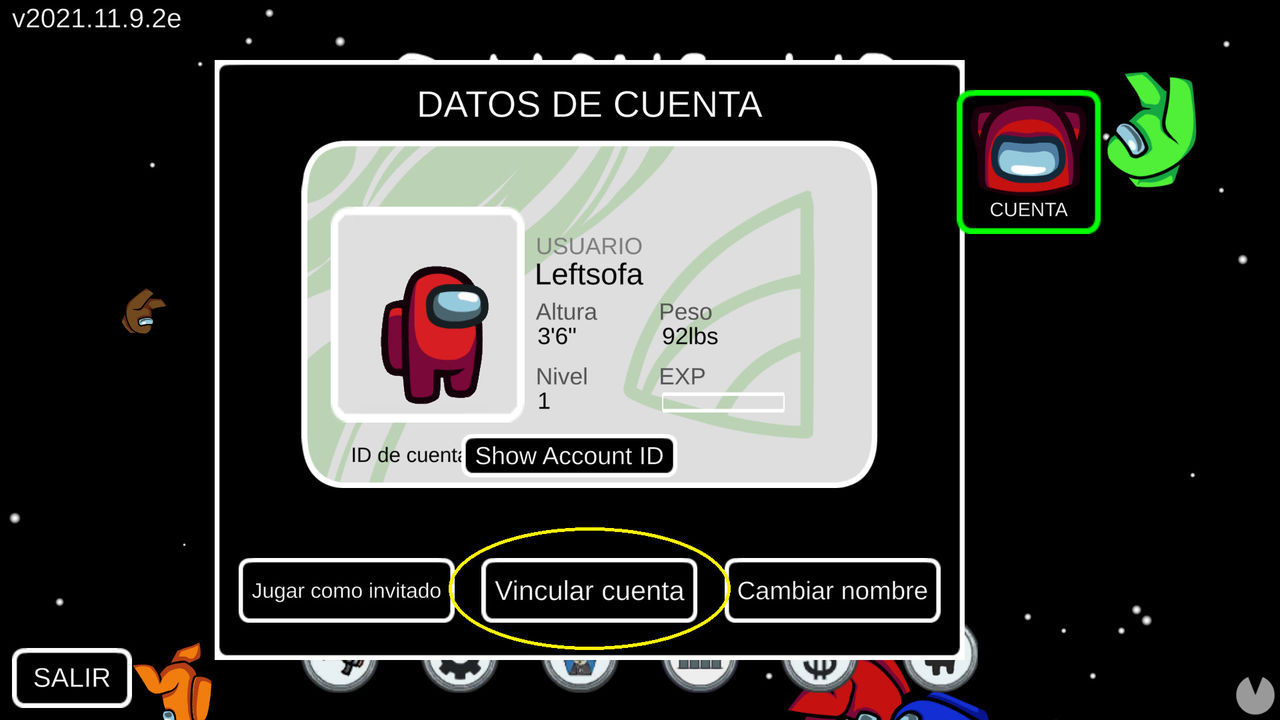 Among Us: ¿Cómo vincular cuentas entre plataformas?