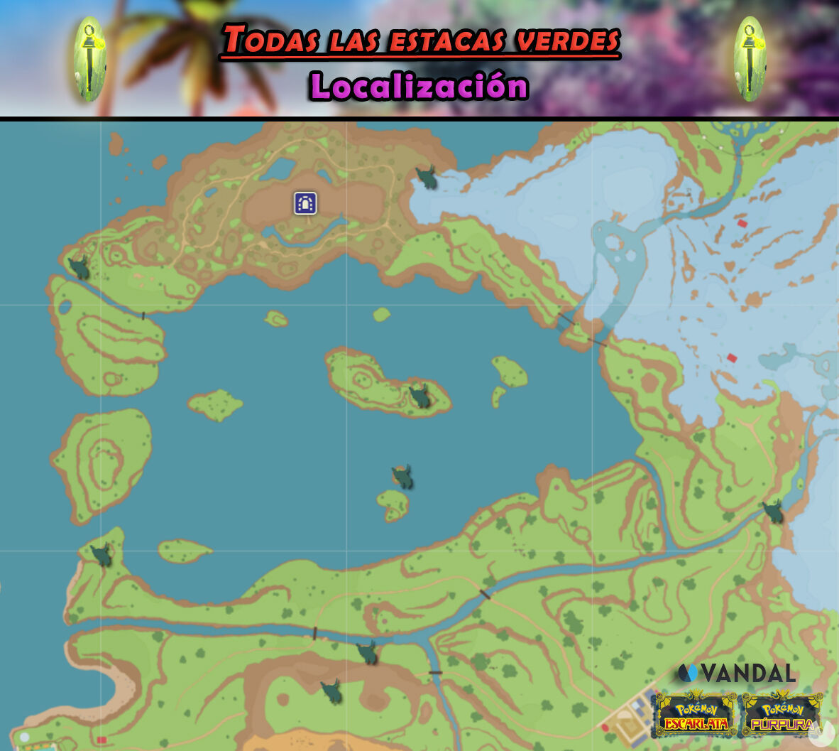 TODAS las estacas legendarias en Pokémon Escarlata y Púrpura (Localización)