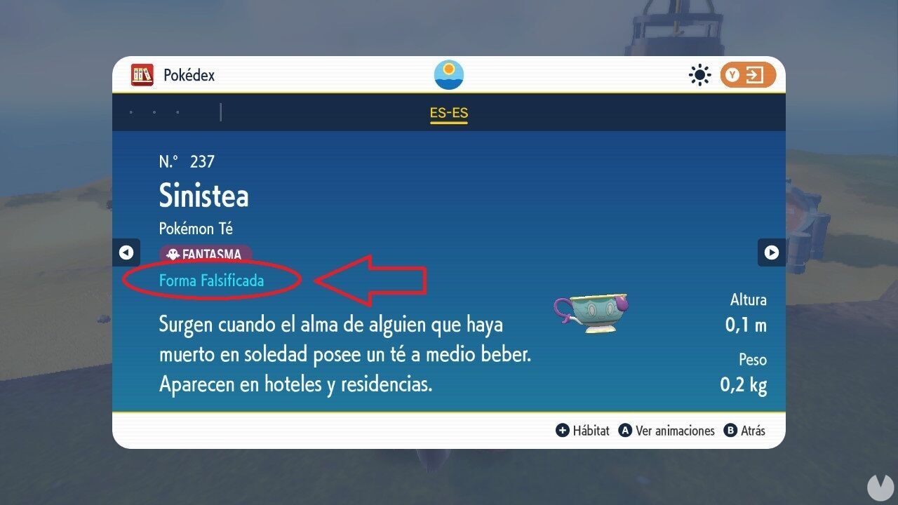 Cómo evolucionar a Sinestea en Polteageist en Pokémon Escarlata y Púrpura