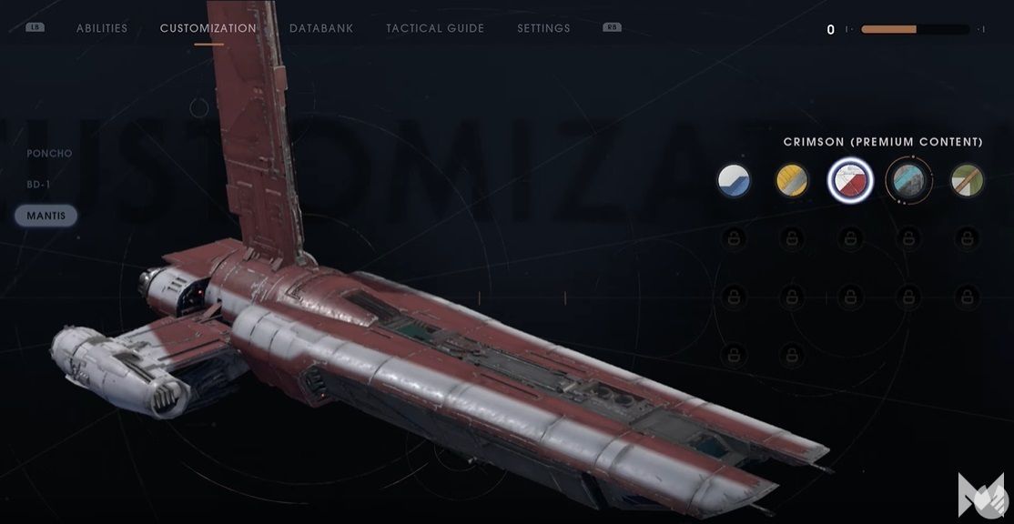 SW Jedi Fallen Order - Cómo conseguir todas las pinturas de la Mantis