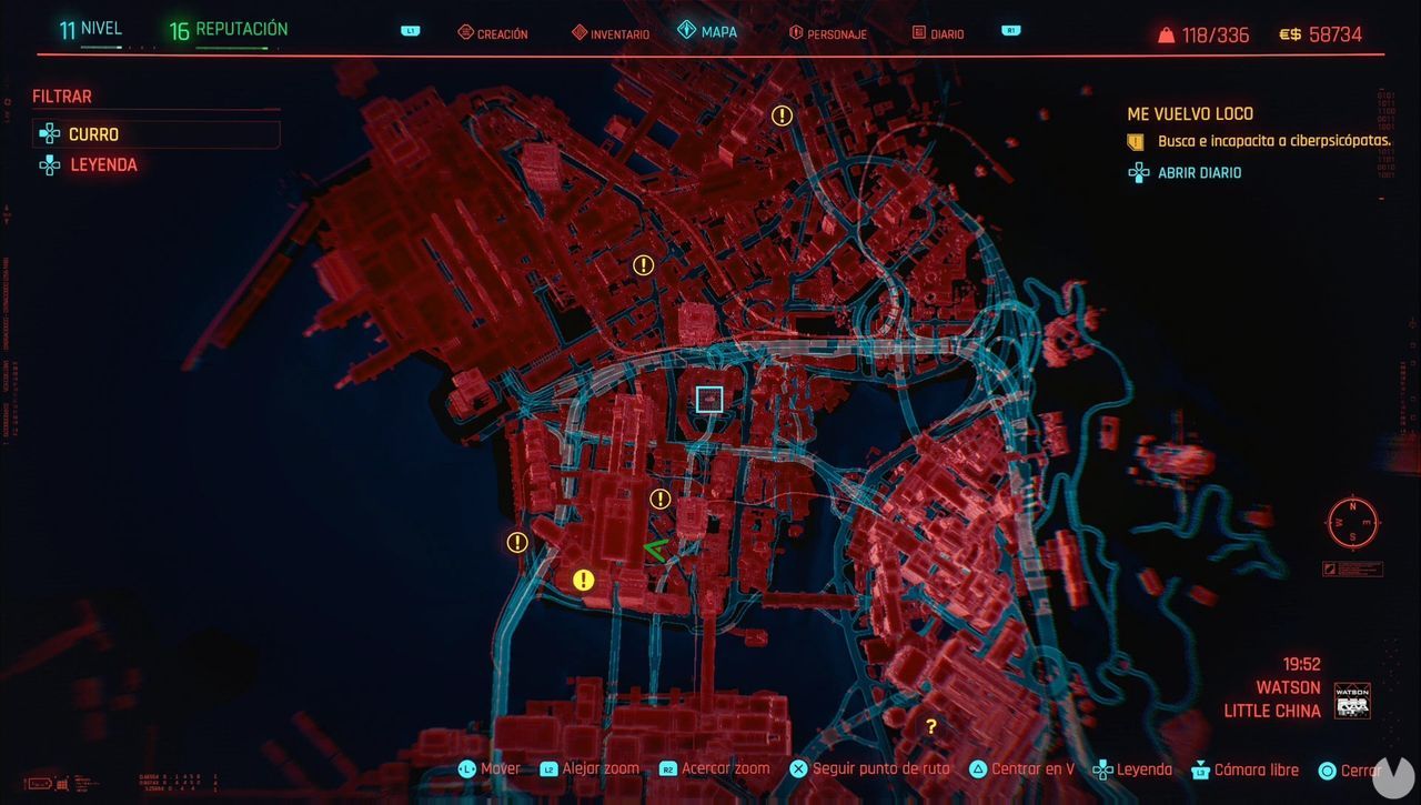 El paseo en Cyberpunk 2077 al 100%