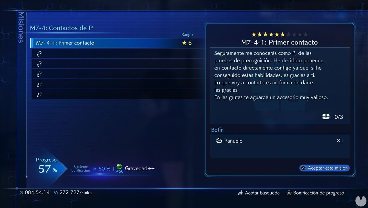 Crisis Core FFVII Reunion - En busca de objetos invaluables, todas las misiones