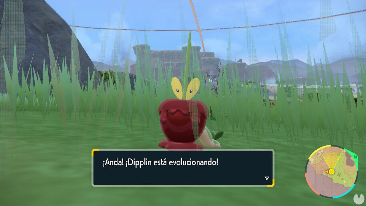 Cómo evolucionar a Dipplin en Hydrapple en Pokémon El disco índigo