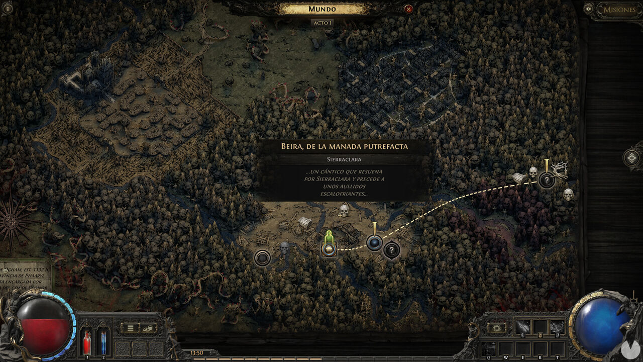 Iconos del mapa en Path of Exile 2: Explicación y significado de cada uno