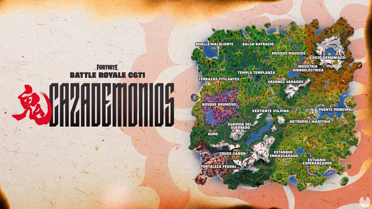 Fortnite C6 Temporada 1 'Cazademonios': Todas las novedades, skins, nuevo mapa, armas y cambios ...