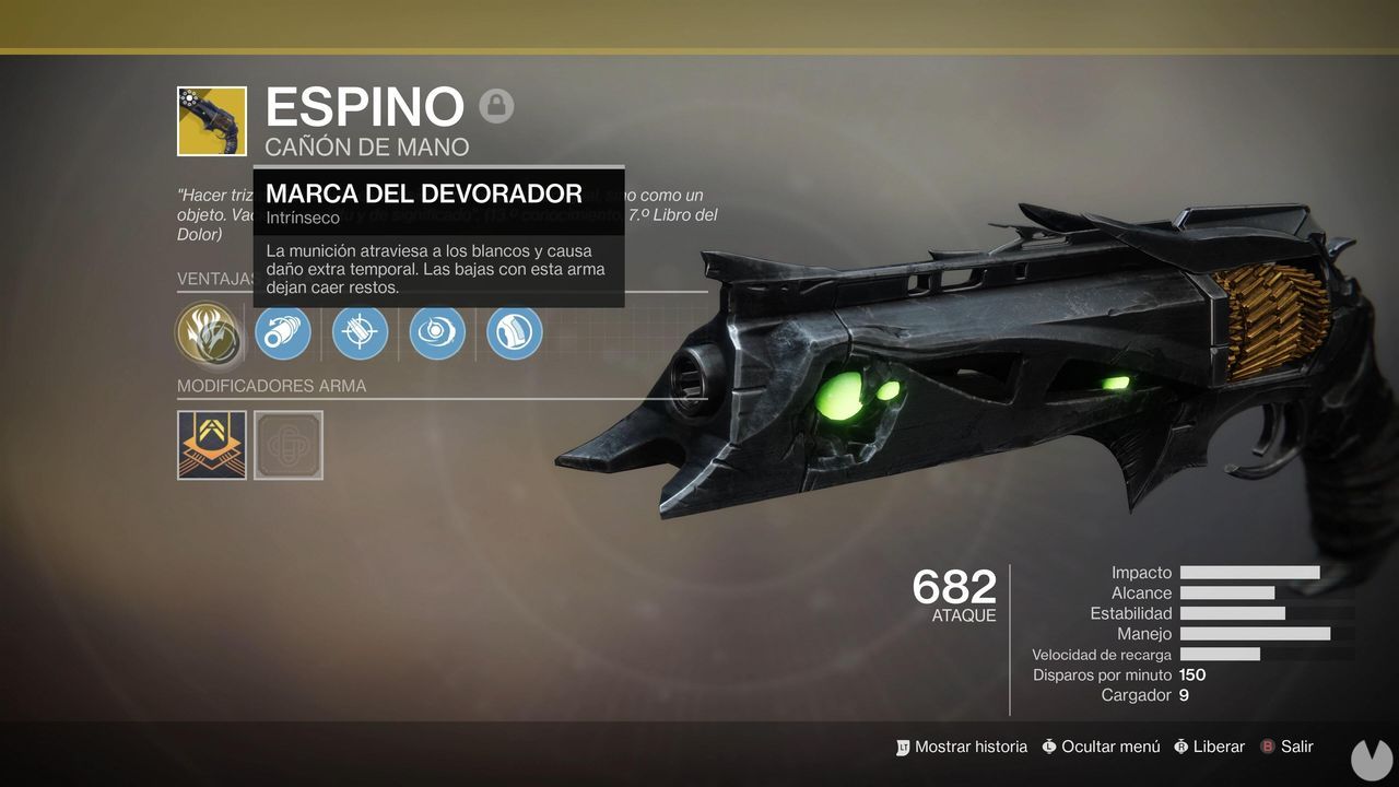 Espino en Destiny 2: Cómo conseguir este cañón de mano exótico