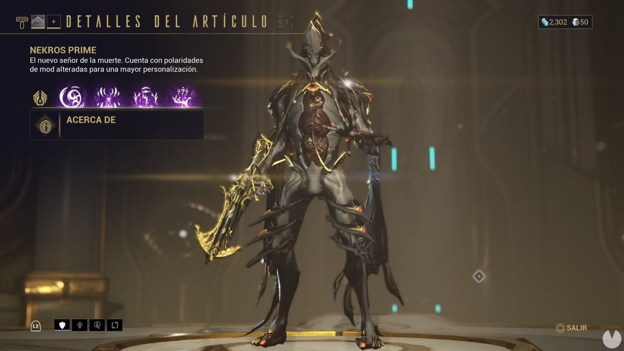 Warframe Nekros Prime: cómo conseguirlo, planos, requisitos y estadísticas
