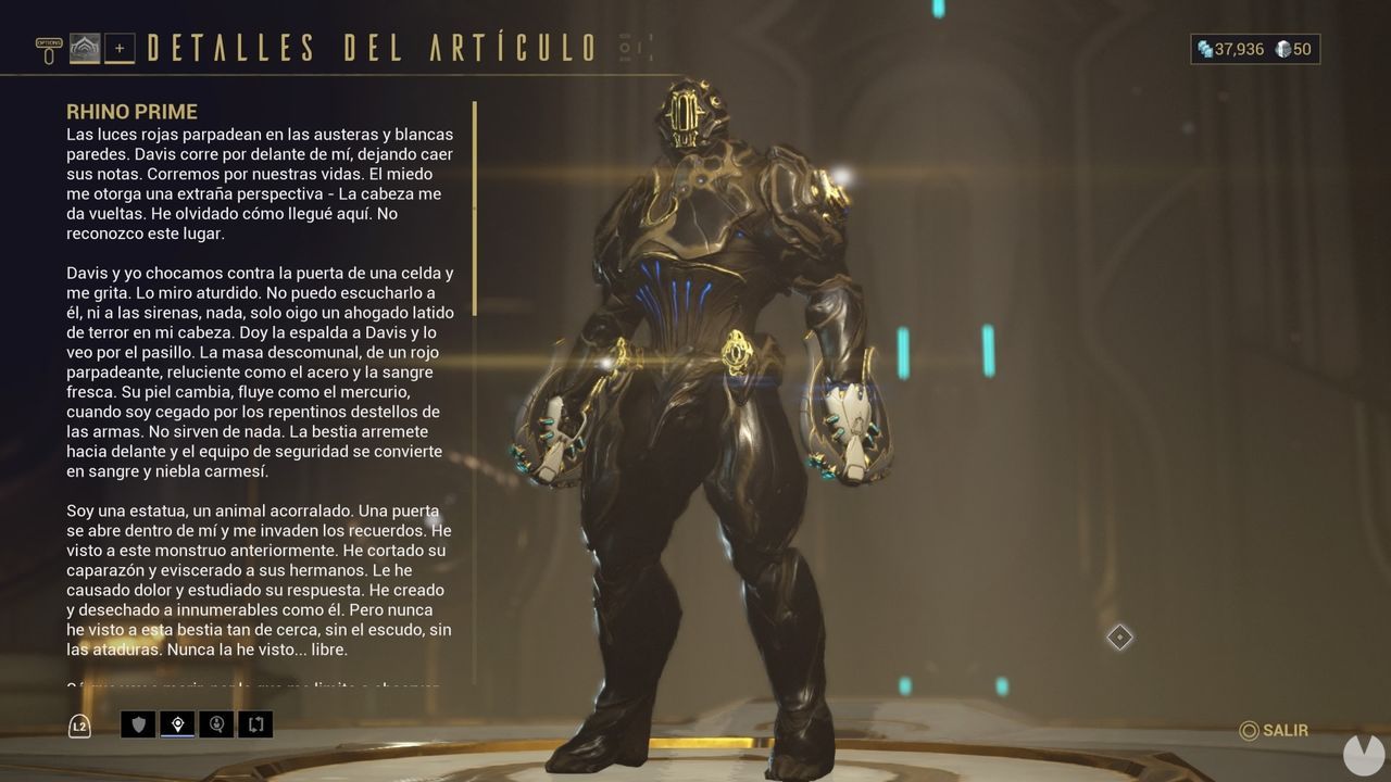 Warframe Rhino Prime: cómo conseguirlo, planos, requisitos y estadísticas