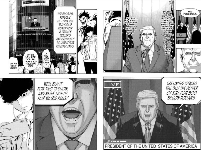 Donald Trump compra la Death Note por 10 billones de dólares - Vandal ...