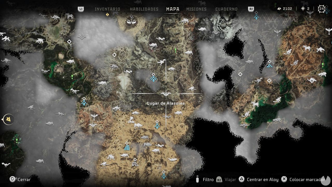 Alasol en Horizon Forbidden West: Debilidades, recompensas y localización