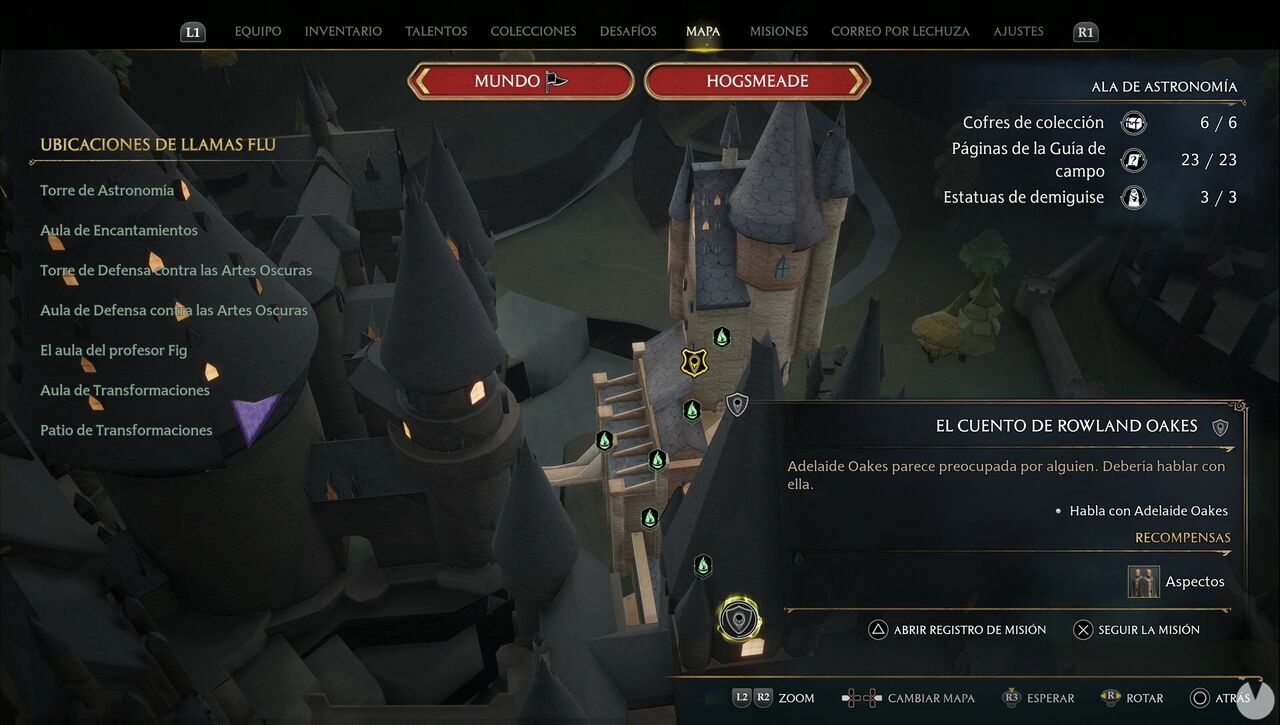 Hogwarts Legacy: TODAS las misiones secundarias, ubicación y recompensas