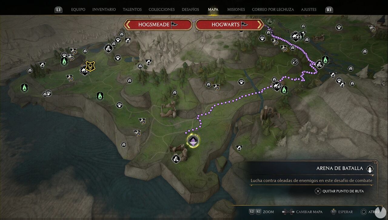 Arenas de batalla en Hogwarts Legacy: ubicaciones y recompensas