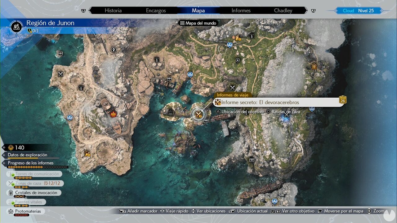 Todas las batidas de caza en Final Fantasy VII Rebirth - Localización