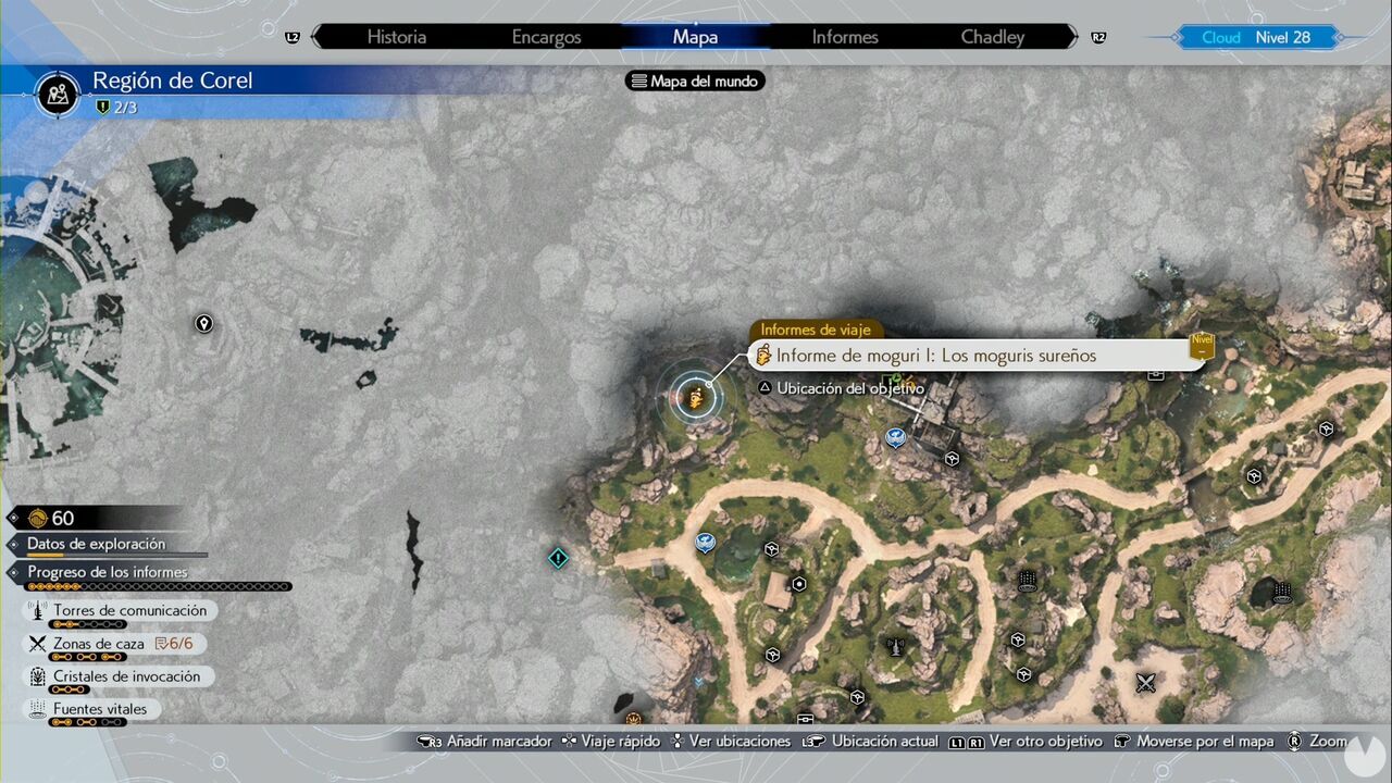 Todos los informes de moguri en Final Fantasy VII Rebirth y localización