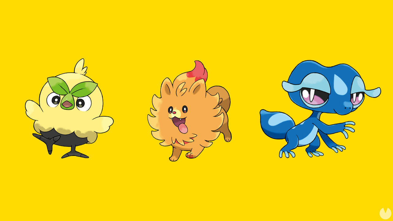 Estos son los iniciales de Pokémon Viento y Oleaje, la décima ...