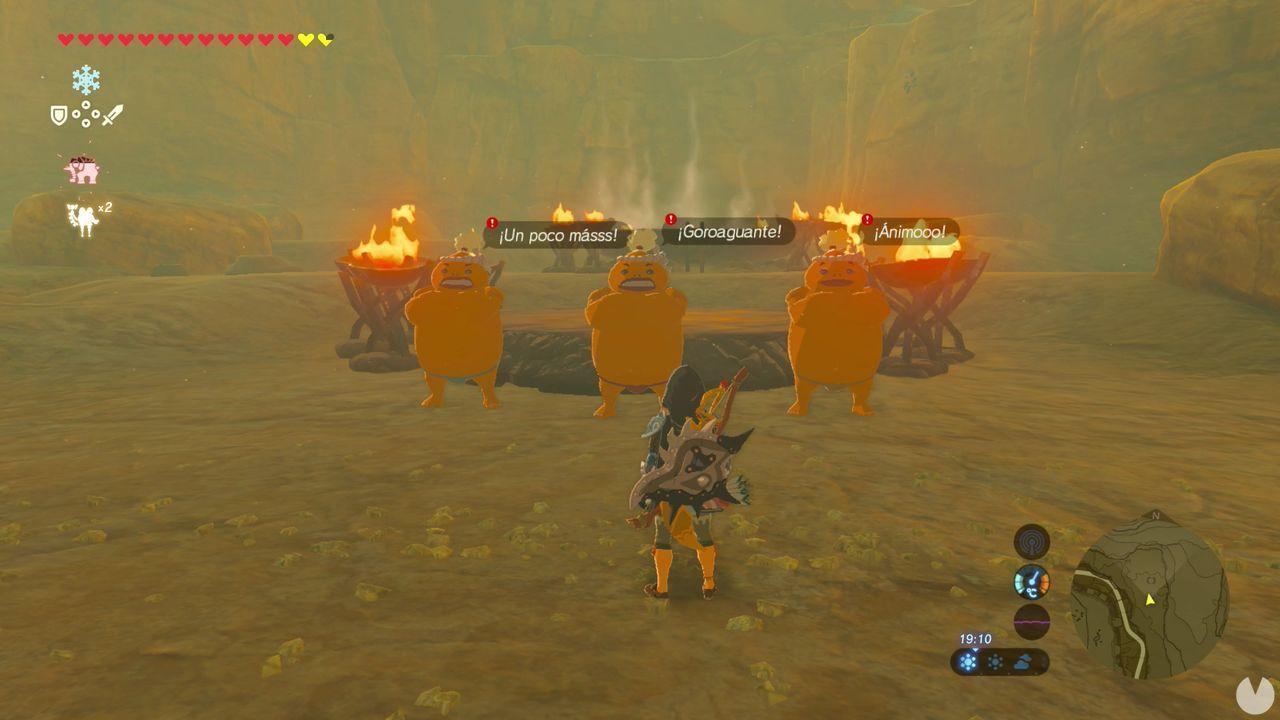 Prueba de aguante y Santuario de Yunish en Zelda: BotW