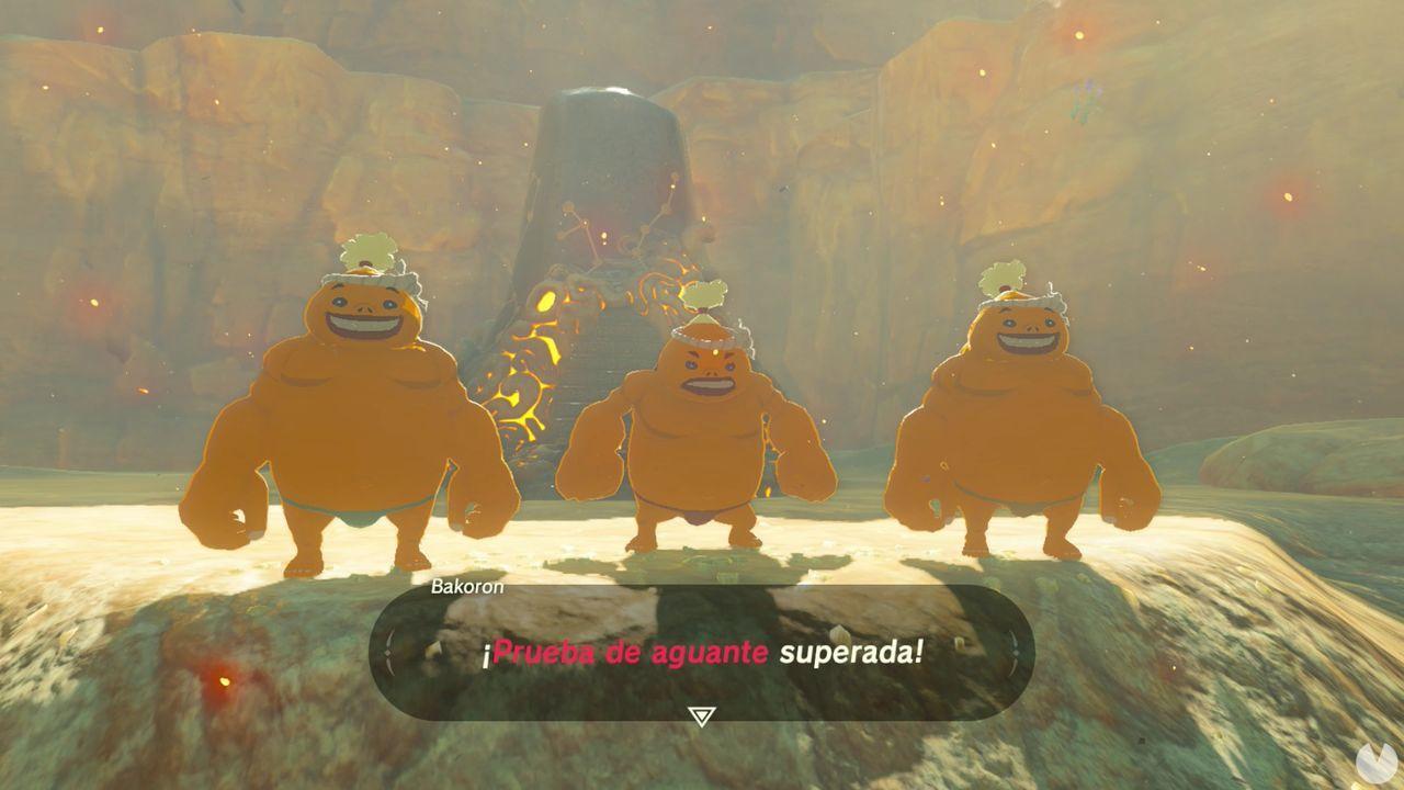 Prueba de aguante y Santuario de Yunish en Zelda: BotW