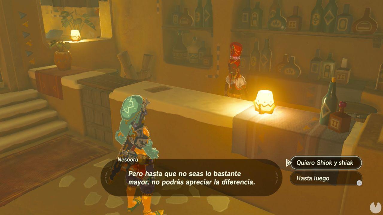 La bebida ideal y Santuario de Sumdhi en Zelda: BotW