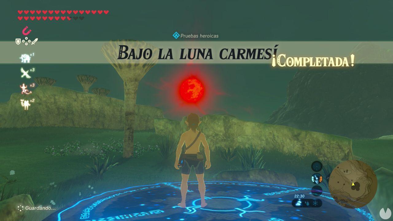 Bajo la luna carmesí y Santuario de Midraoh en Zelda: BotW