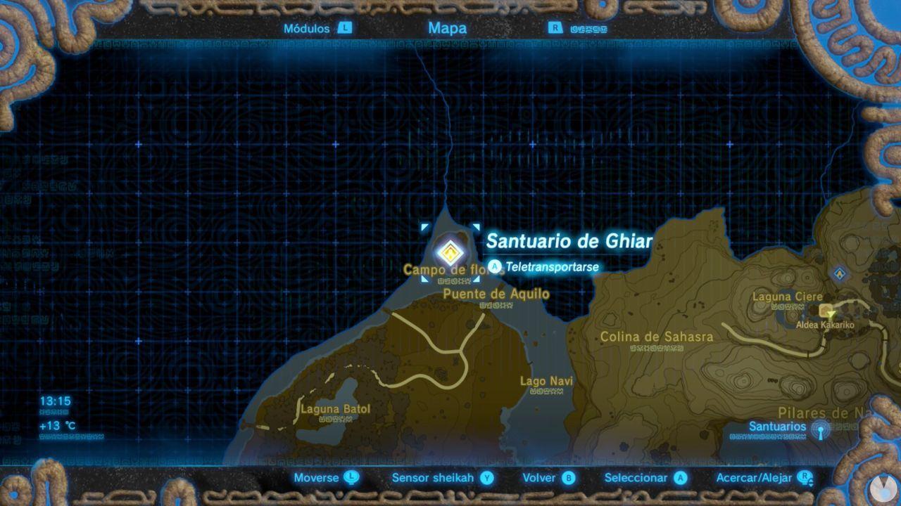 Completar el Santuario de Ghiar en Zelda: Breath of the Wild