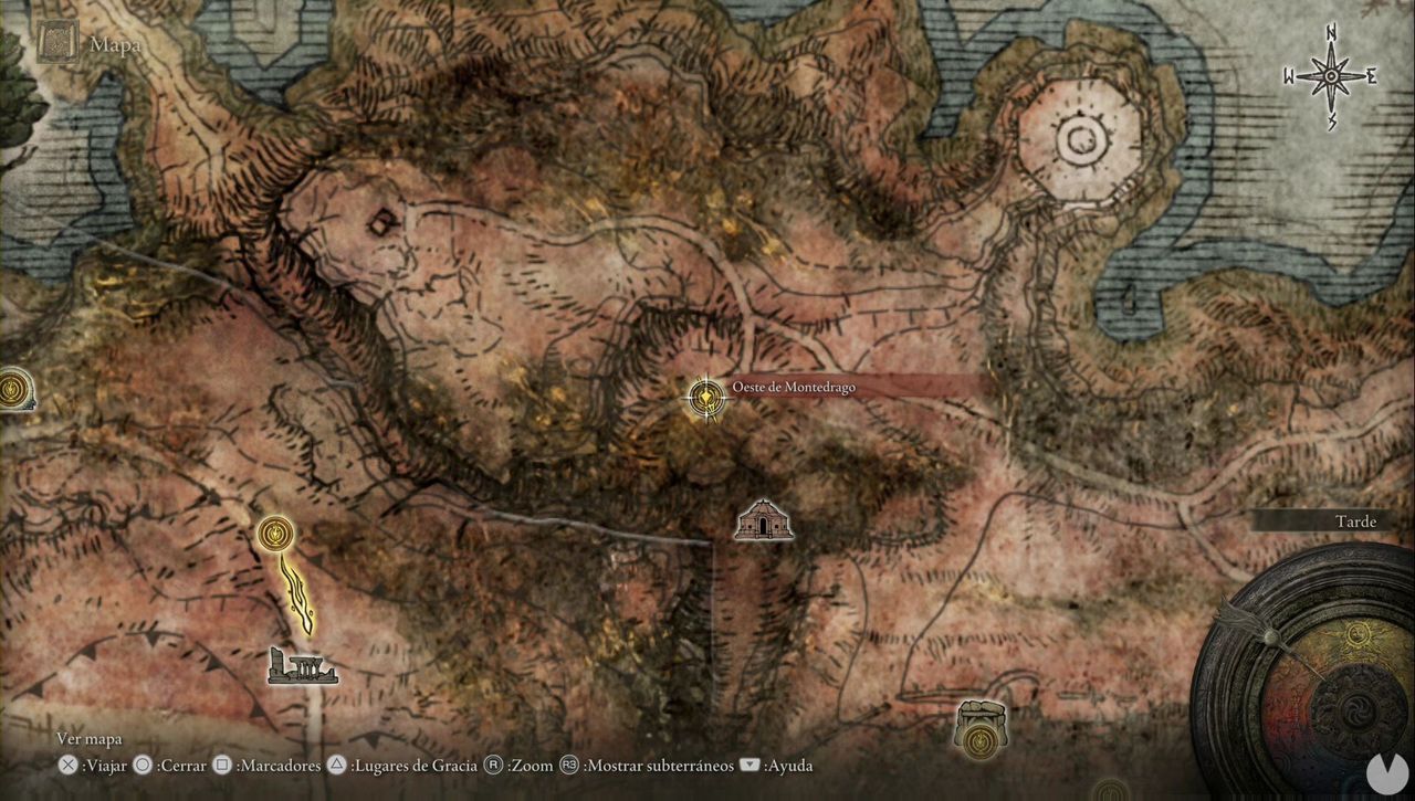 Montedrago, lecho de Greyoll en Elden Ring al 100% y mapa