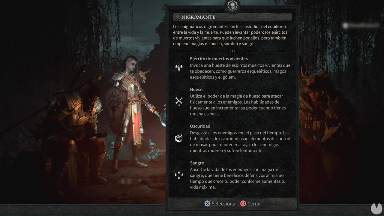 Nigromante en Diablo 4: Atributos, mejores habilidades, builds y consejos