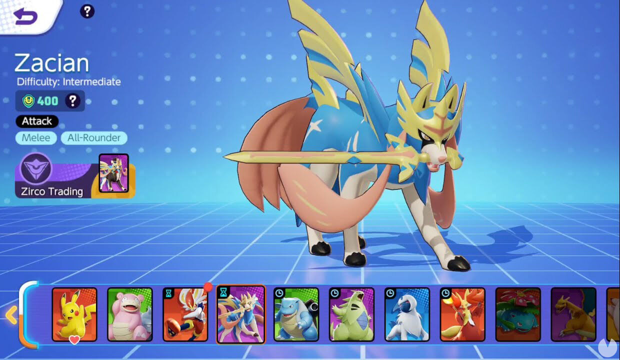 Zacian en Pokémon Unite: Mejor build, objetos, ataques y consejos