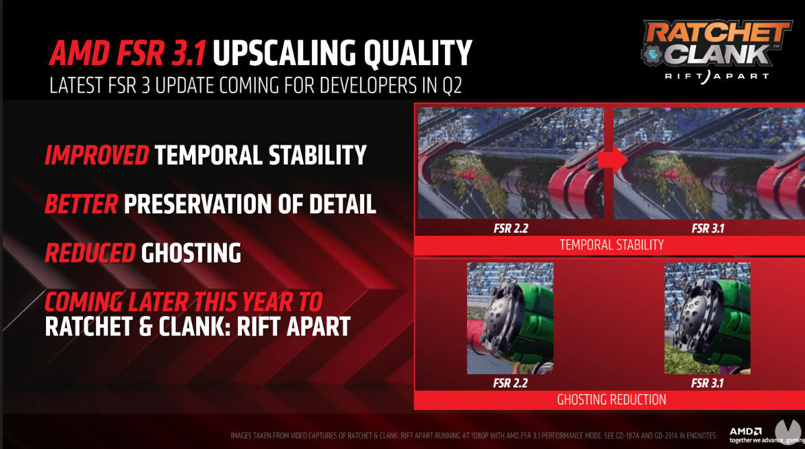 AMD anuncia FSR 3.1, su tecnología para mejorar el rendimiento en ...