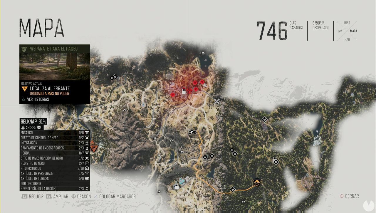 Days Gone: Infestación de Marion Forks al 100% y secretos