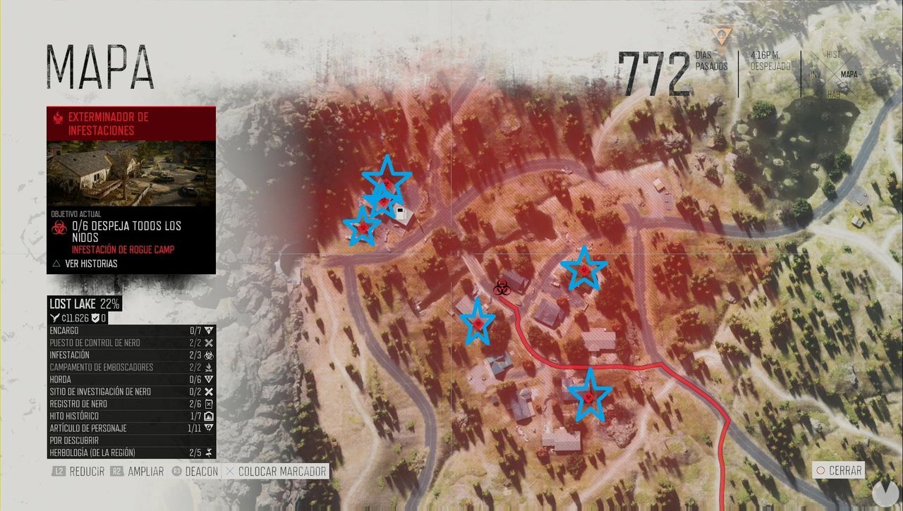 Days Gone: Infestación de Rogue Camp al 100% y secretos