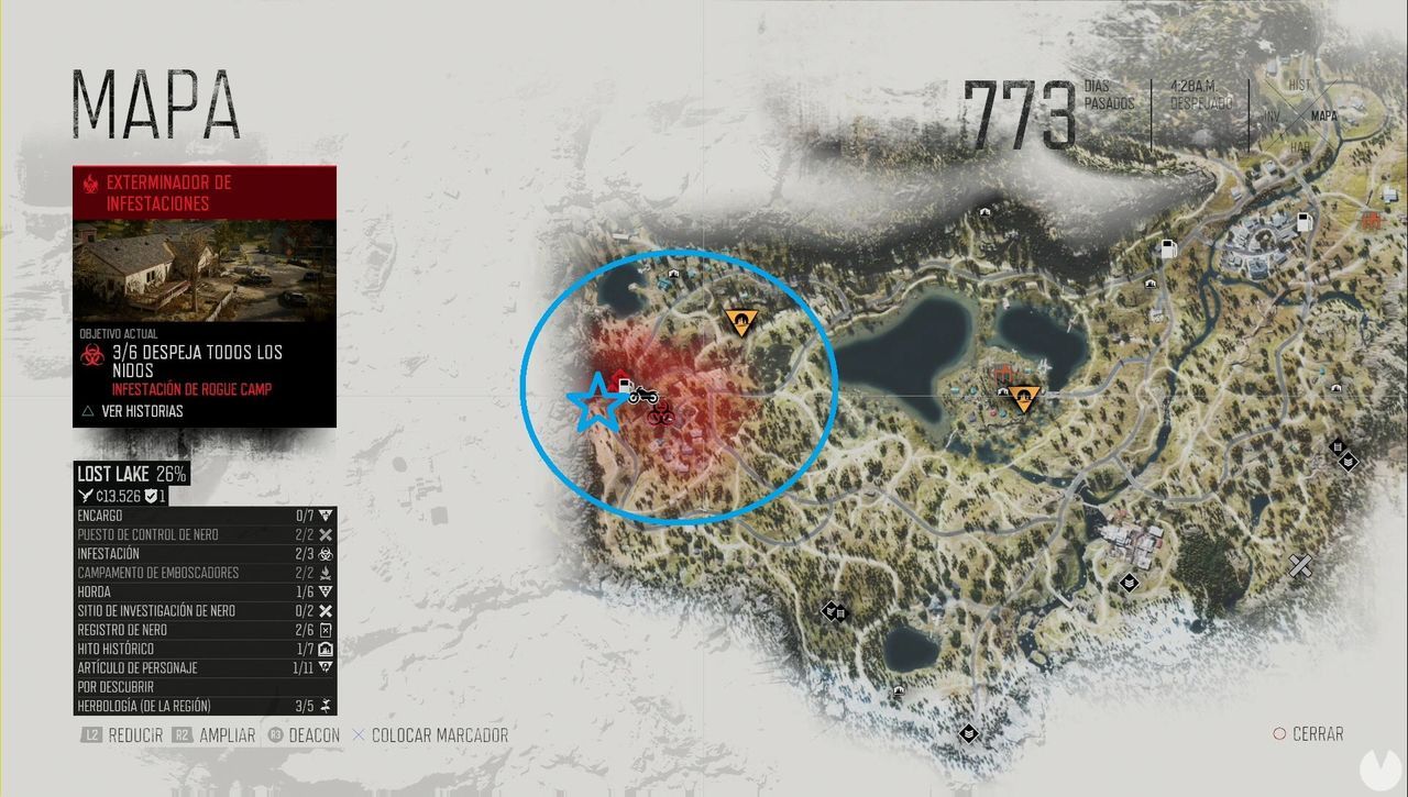 Days Gone: Infestación de Rogue Camp al 100% y secretos